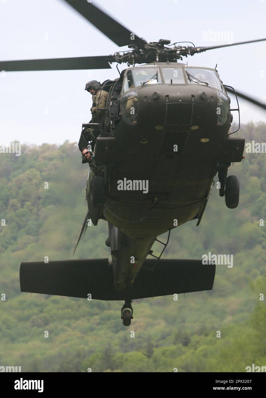 A U.S. Army UH-60 L Black Hawk Helicopter, assigned to 4th Ranger ...
