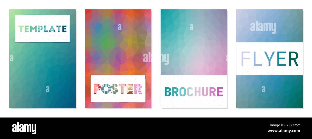 A4 brochure cover sheets. Can be used as cover, banner, flyer, poster ...