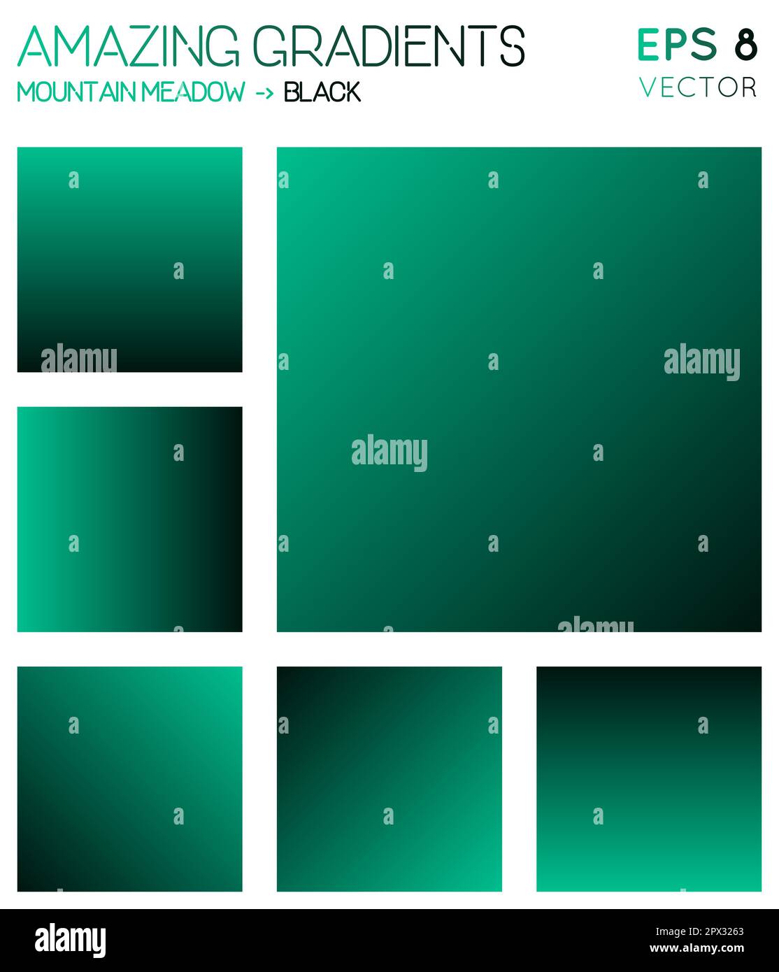 Colorful gradients in mountain meadow, black color tones. Admirable ...