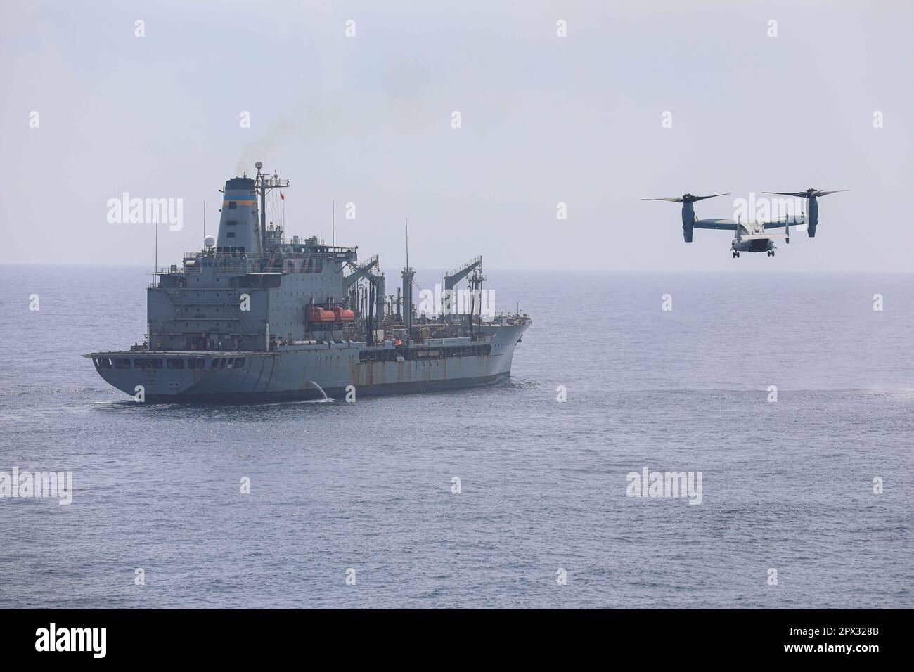 230429-N-ED646-2110- ATLANTIC OCEAN (April 29, 2023) An MV-22B Osprey ...