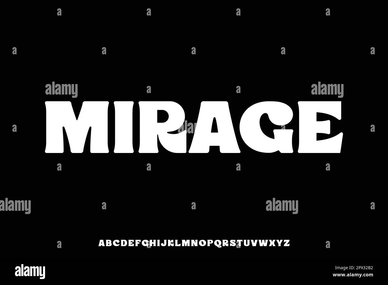 Unique bold groovy font vector retro style Stock Vector Image & Art - Alamy