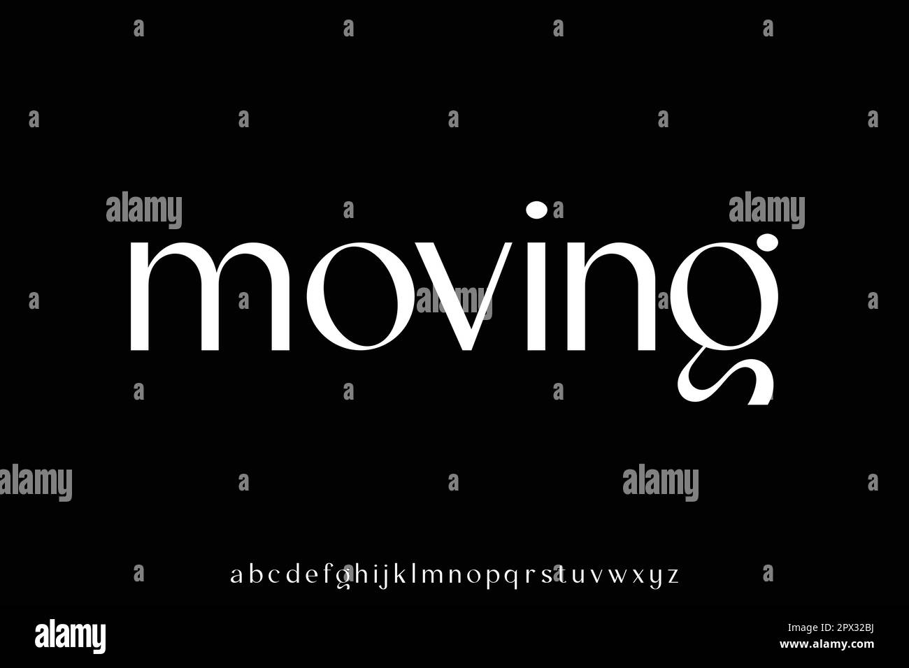 Elegant lowercase font vector for business design Stock Vector Image ...