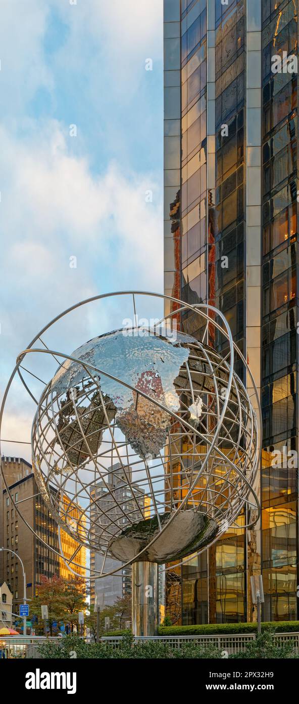 Kim Brandell’s Globe Sculpture next to Trump International Hotel ...