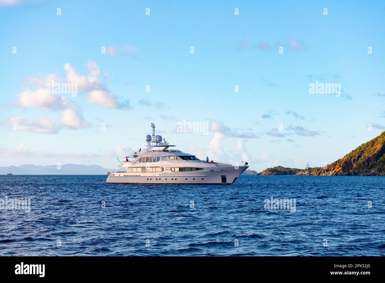 summer vacation on luxury yacht. summer vacation on yacht in sea ...
