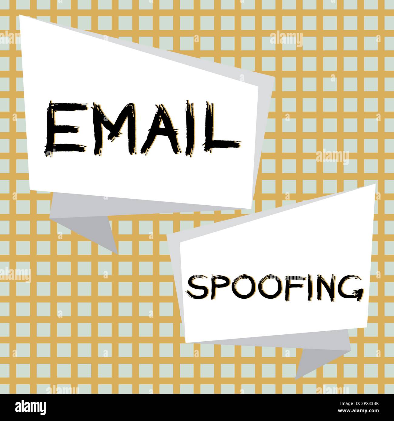 Conceptual caption Email Spoofing, Concept meaning secure the access ...