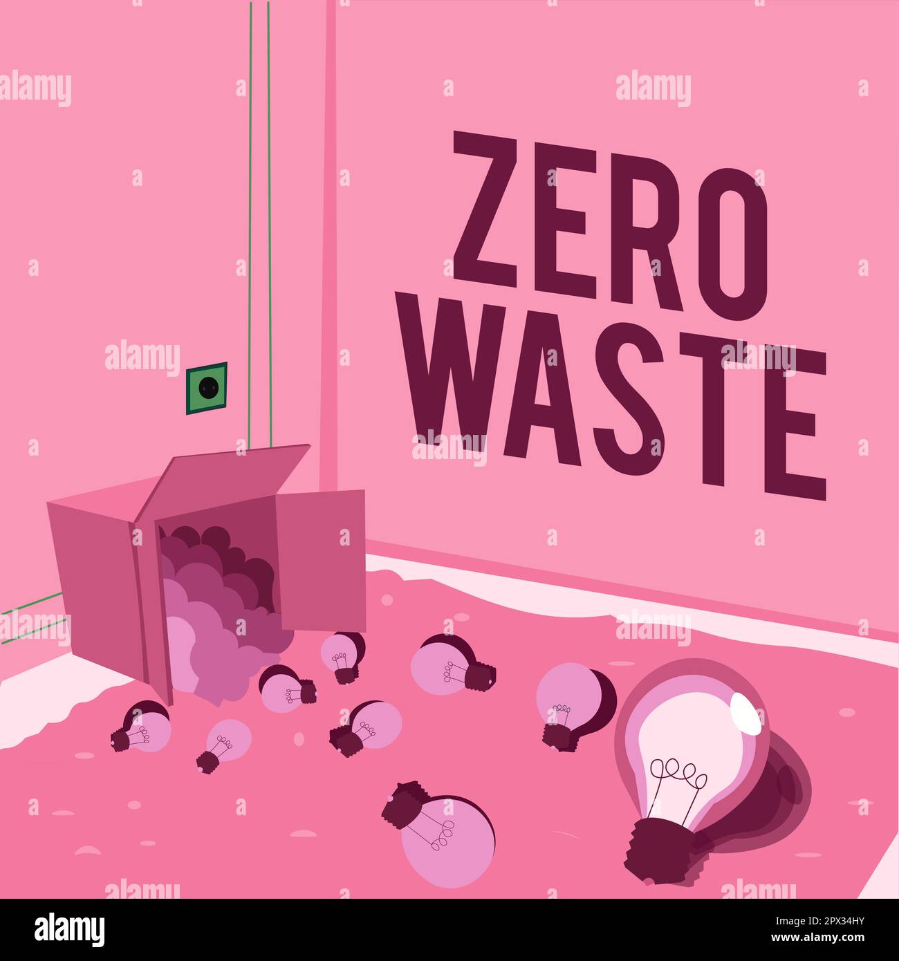 Inspiration showing sign Zero Waste, Business overview industrial responsibility includes ...