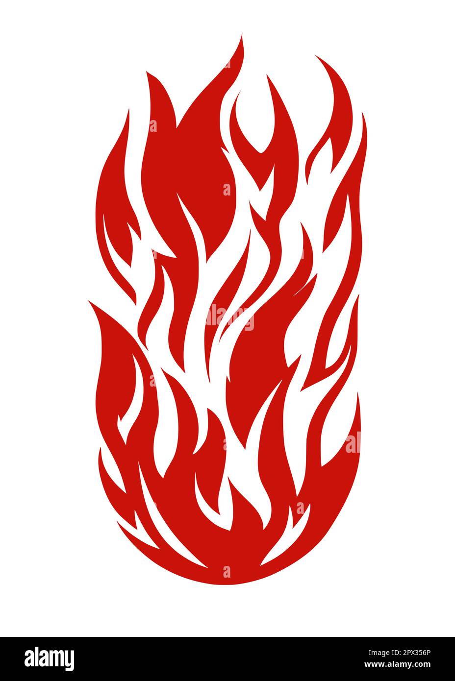Red fire flames. Vector image Stock Vector Image & Art - Alamy