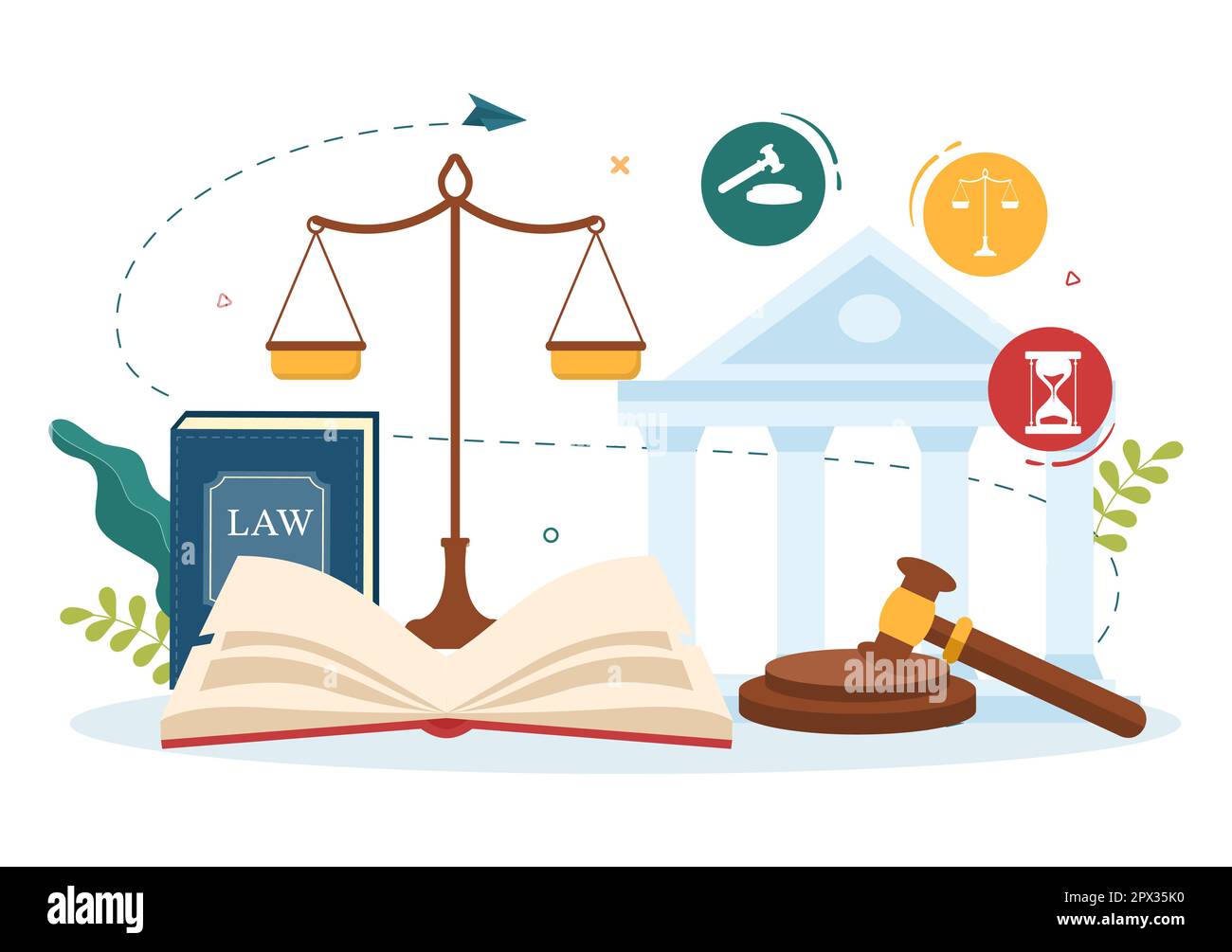 Law Firm Services with Justice, Legal Advice, Judgement and Lawyer ...