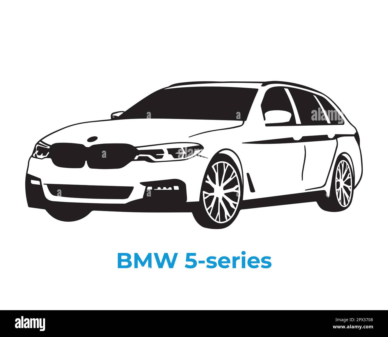 Vector silhouettes, icons of BMW brand cars Stock Vector Image & Art ...
