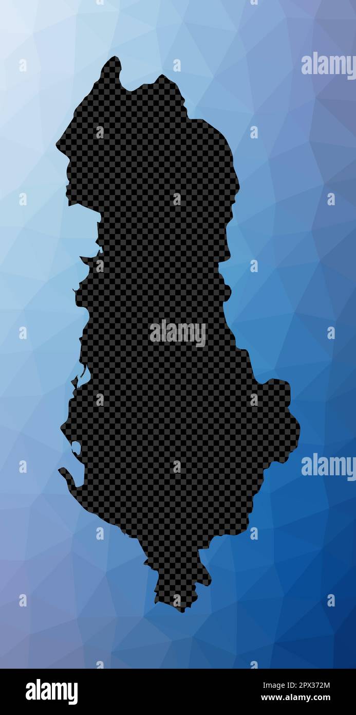Albania polygonal map hi-res stock photography and images - Alamy