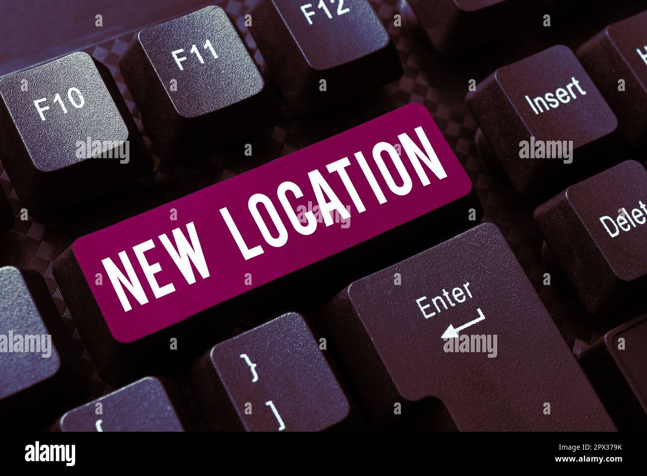 Hand writing sign New Location, Business concept Get located on a new ...