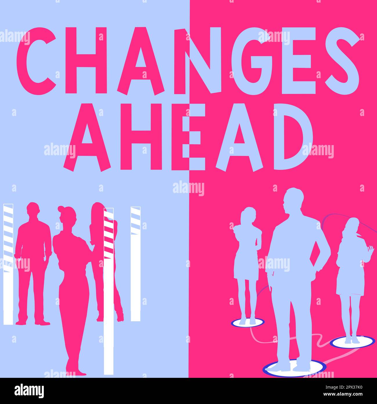 Conceptual display Changes Ahead, Business overview to replace with or ...