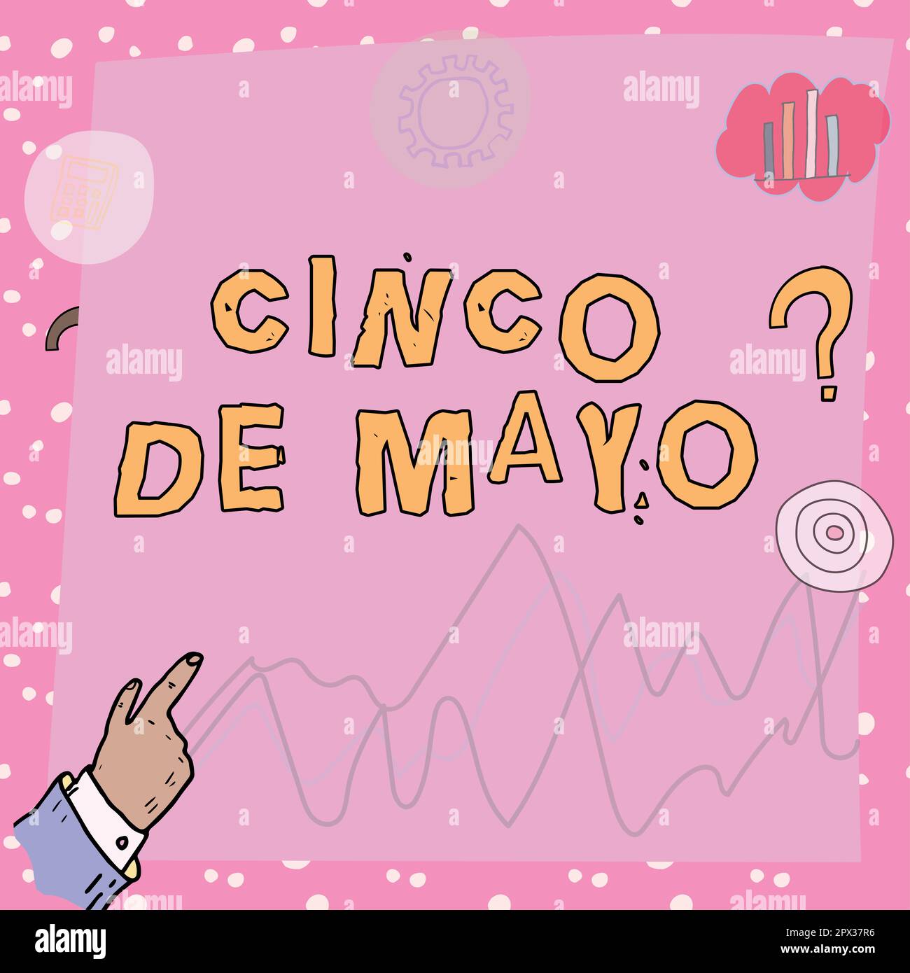 Hand writing sign Cinco De Mayo, Business overview Mexican-American ...