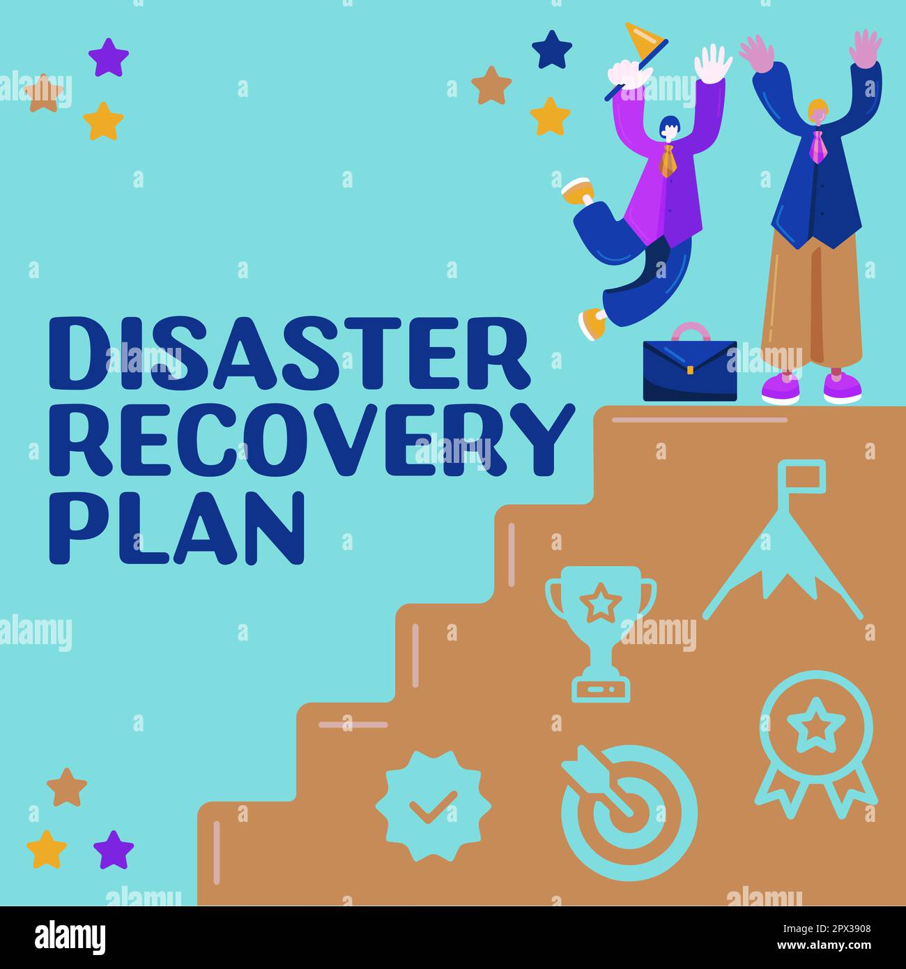 Hand writing sign Disaster Recovery Plan, Concept meaning having backup ...