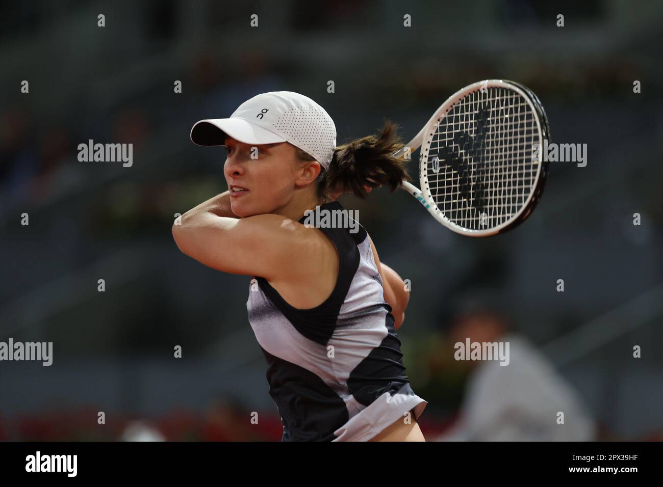 Madrid, Espagne. 02nd May, 2023. Iga Swiatek (Pol) in action during the ...
