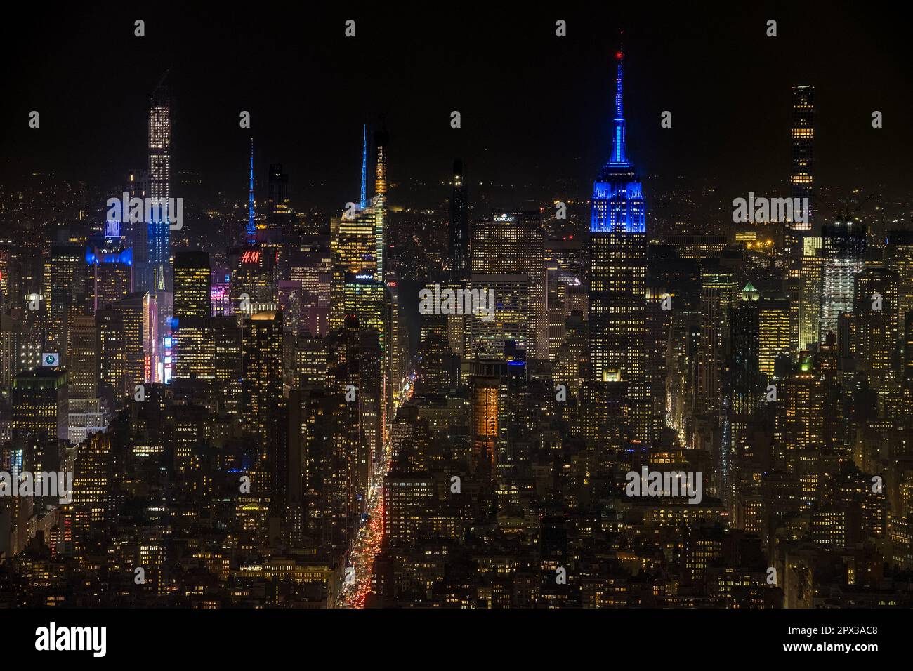 Manhattan, New York, USA - December 12th 2018: View from the One World ...