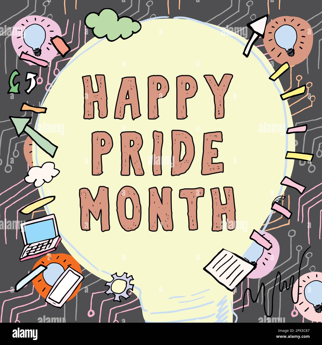Handwriting text Happy Pride Month, Word Written on period of feeling ...