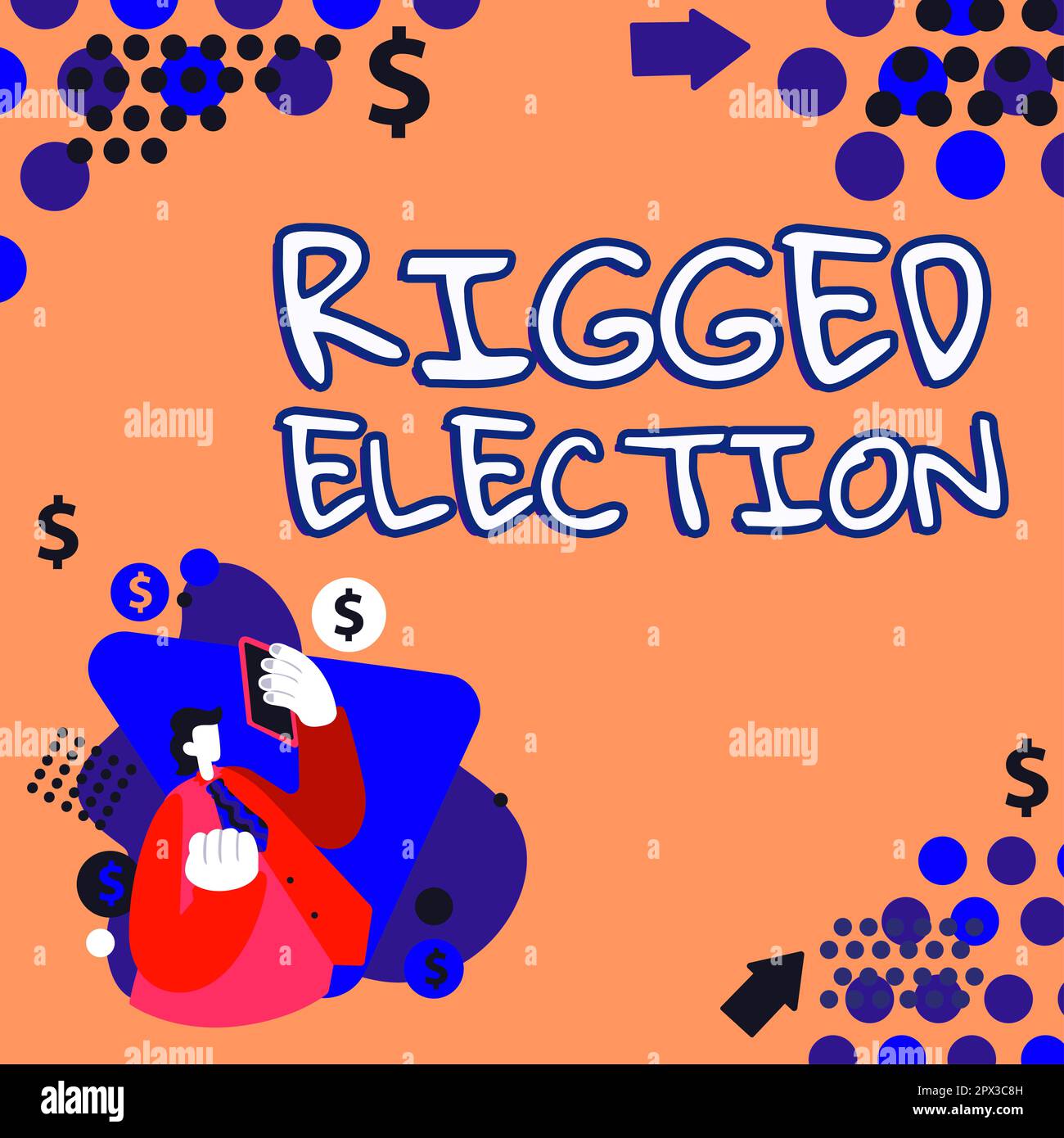 Hand writing sign Rigged Election, Word Written on Manage drilling ...