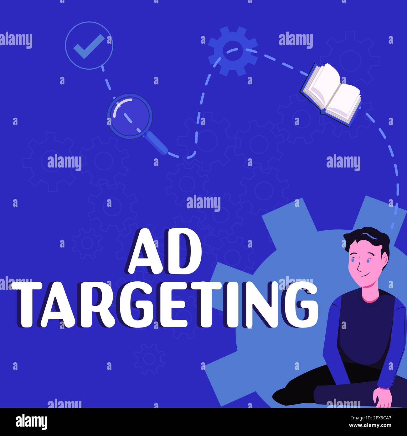 Writing displaying text Ad Targeting, Business concept target the most ...
