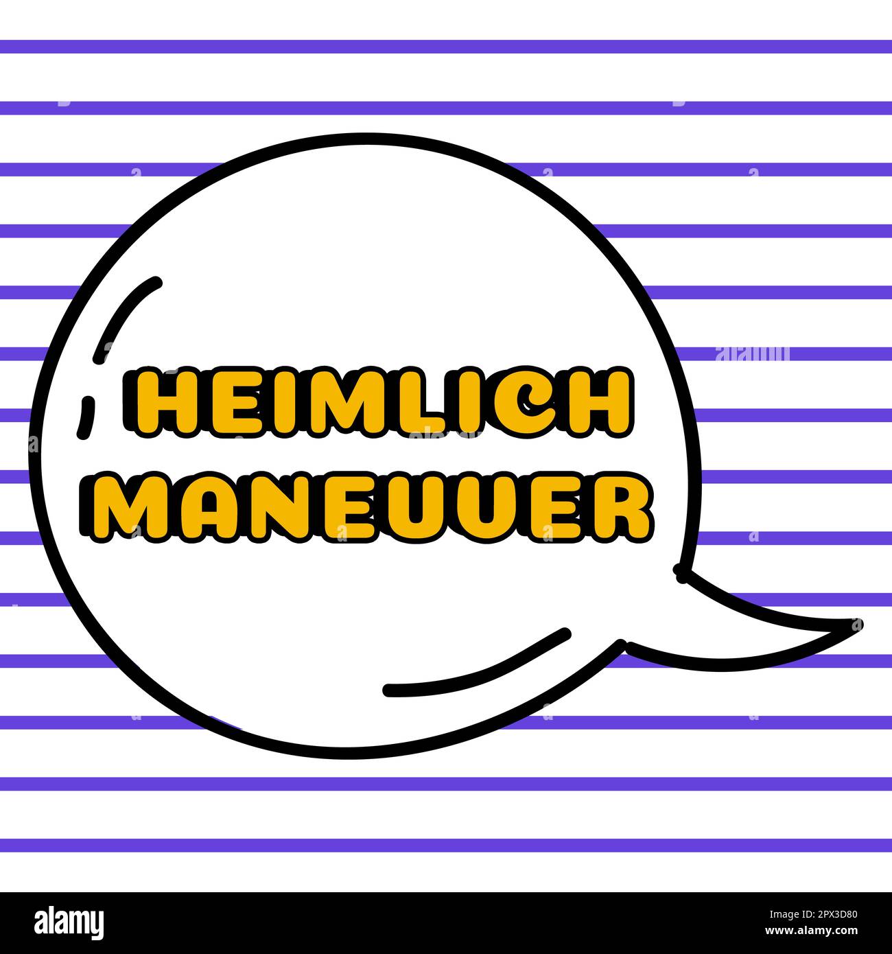 Conceptual display Heimlich Maneuver, Word Written on application of ...