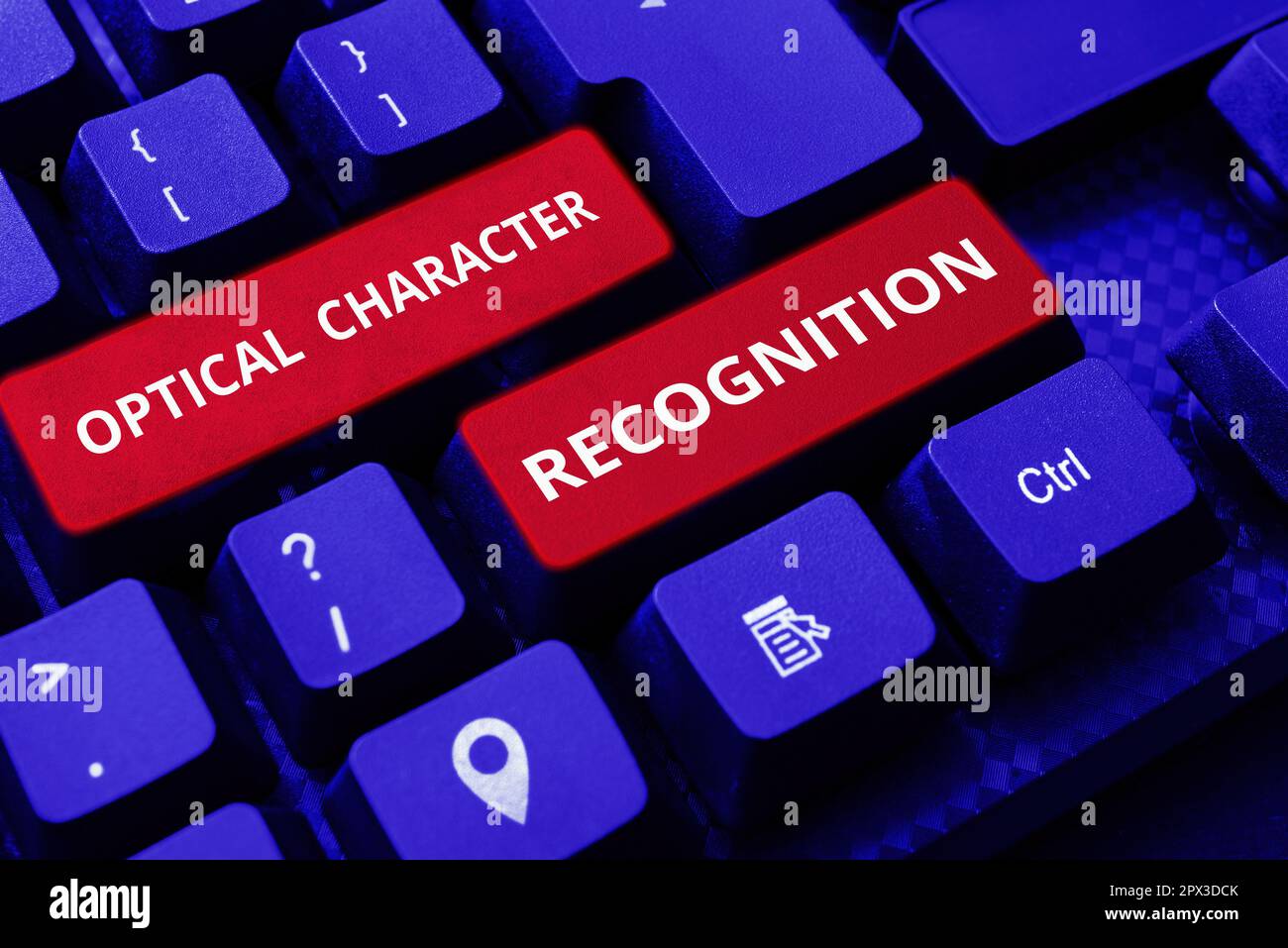 Text caption presenting Optical Character Recognition, Business ...