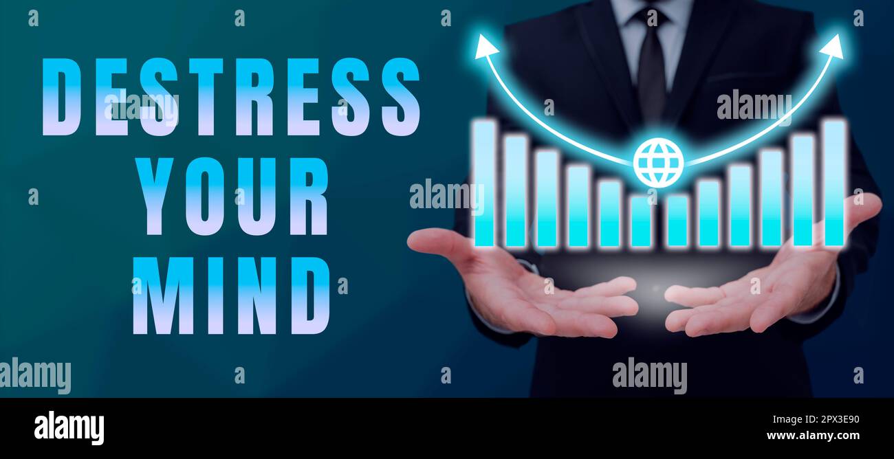 Writing displaying text Destress Your Mind, Conceptual photo to release ...