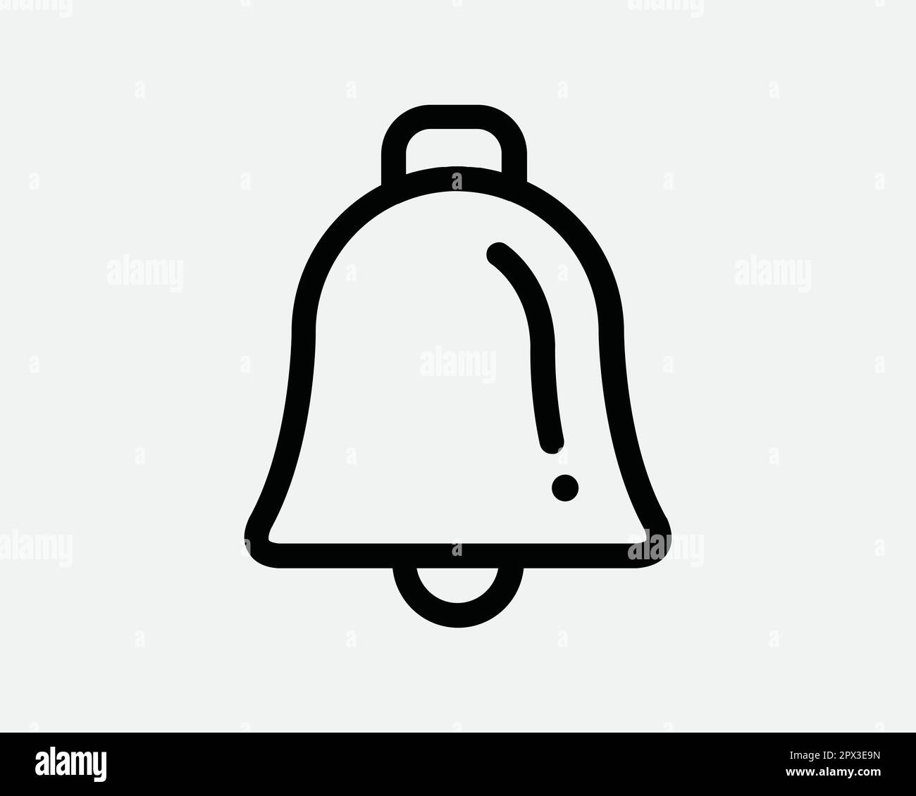 Bell Line Linear Icon. Christmas Holiday Season Jingle Doorbell Symbol ... Bell Line Linear Icon. Christmas Holiday Season Jingle Doorbell Symbol ...
