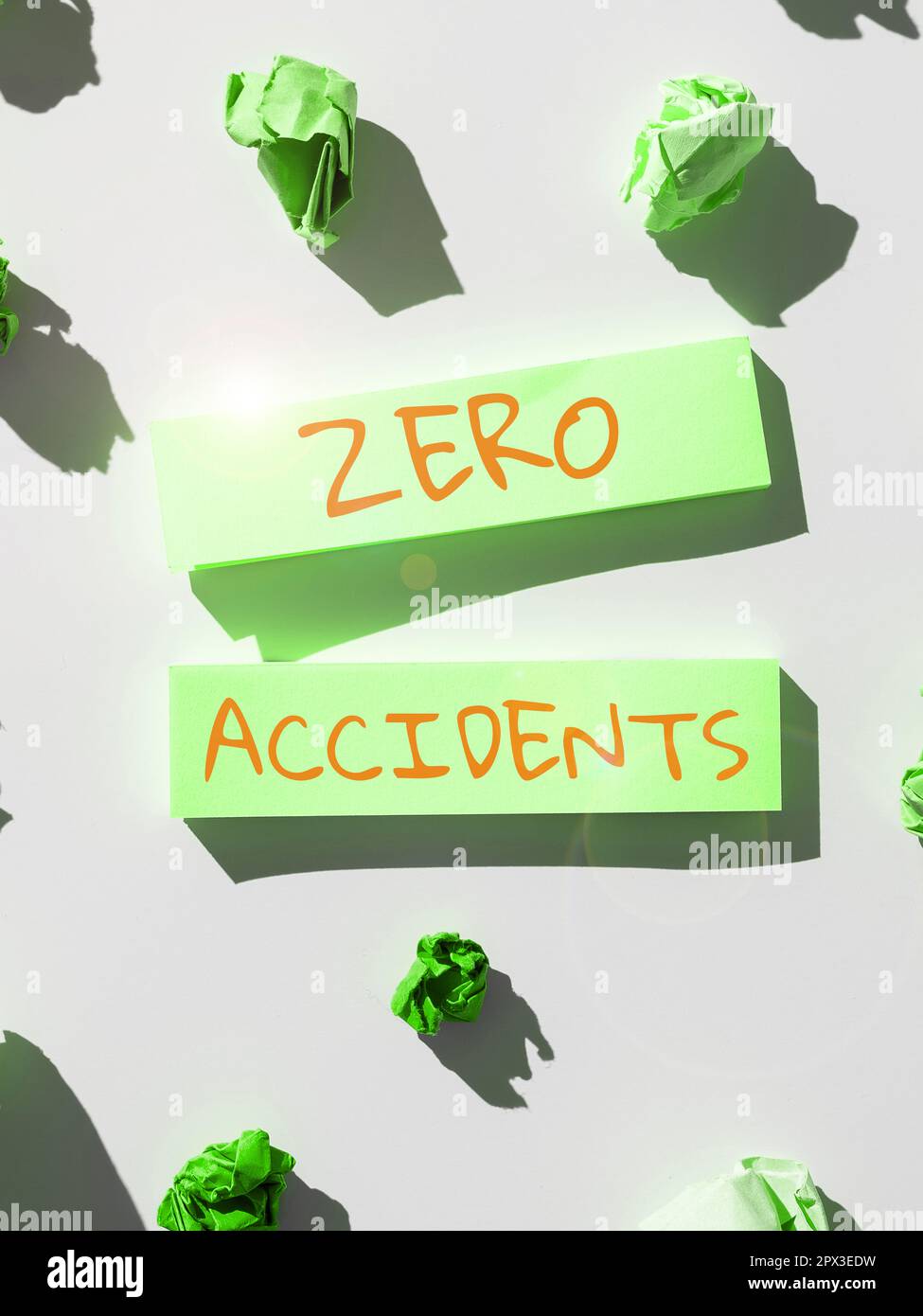 Conceptual caption Zero Accidents, Business idea important strategy for ...