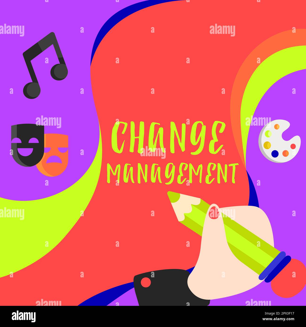 Hand writing sign Change Management, Business overview Replacement of ...