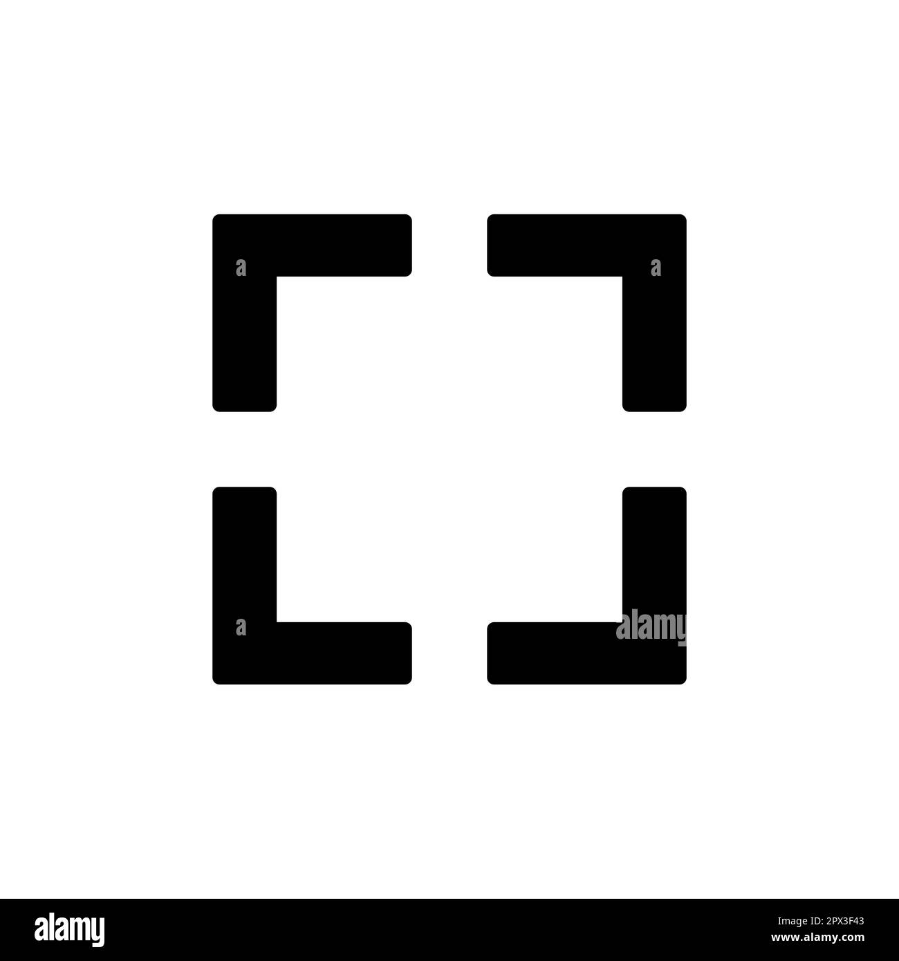 Fullscreen icon vector. expand fullscreen icon Stock Vector Image & Art ...