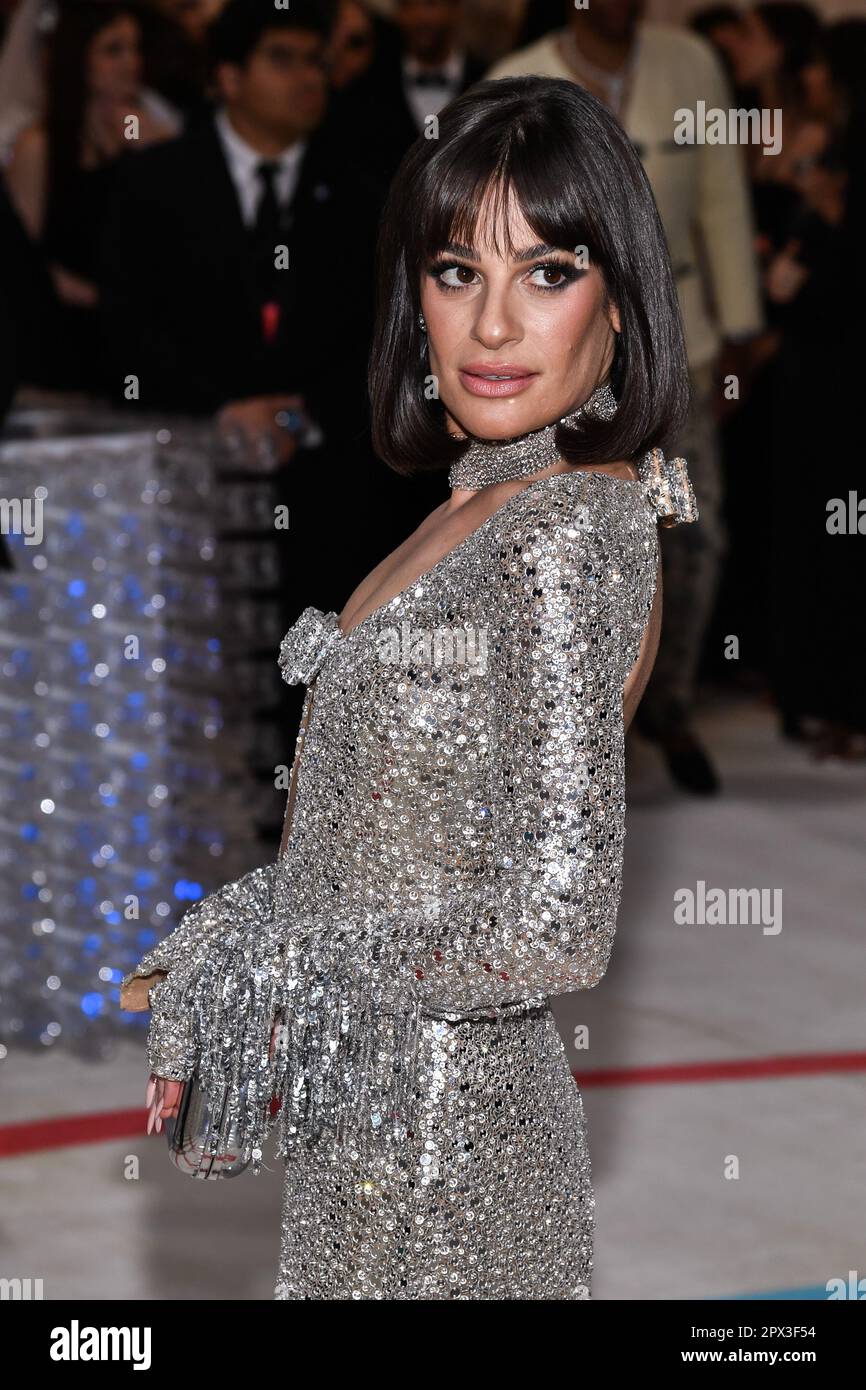 New York, USA. 01st May, 2023. Lea Michele walking on the red carpet at ...
