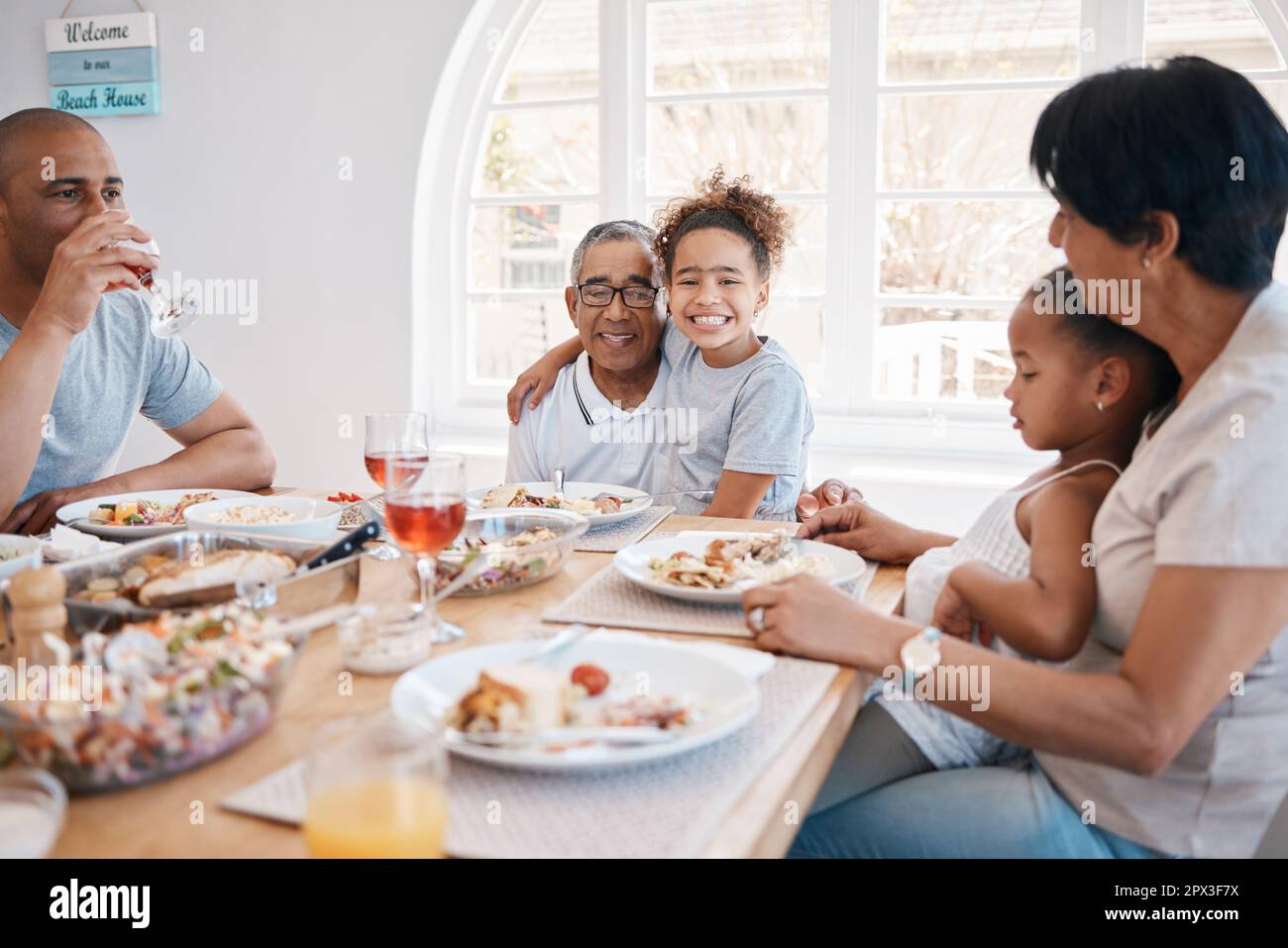 Bringing together the people I love most. a family having lunch ...
