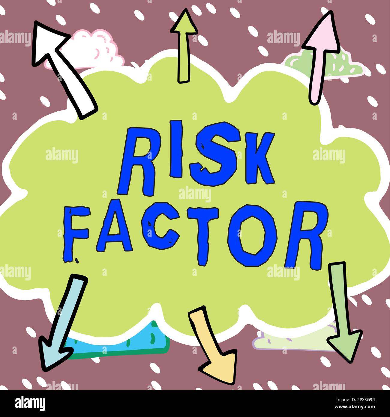 Conceptual display Risk Factor, Business overview Something that rises ...