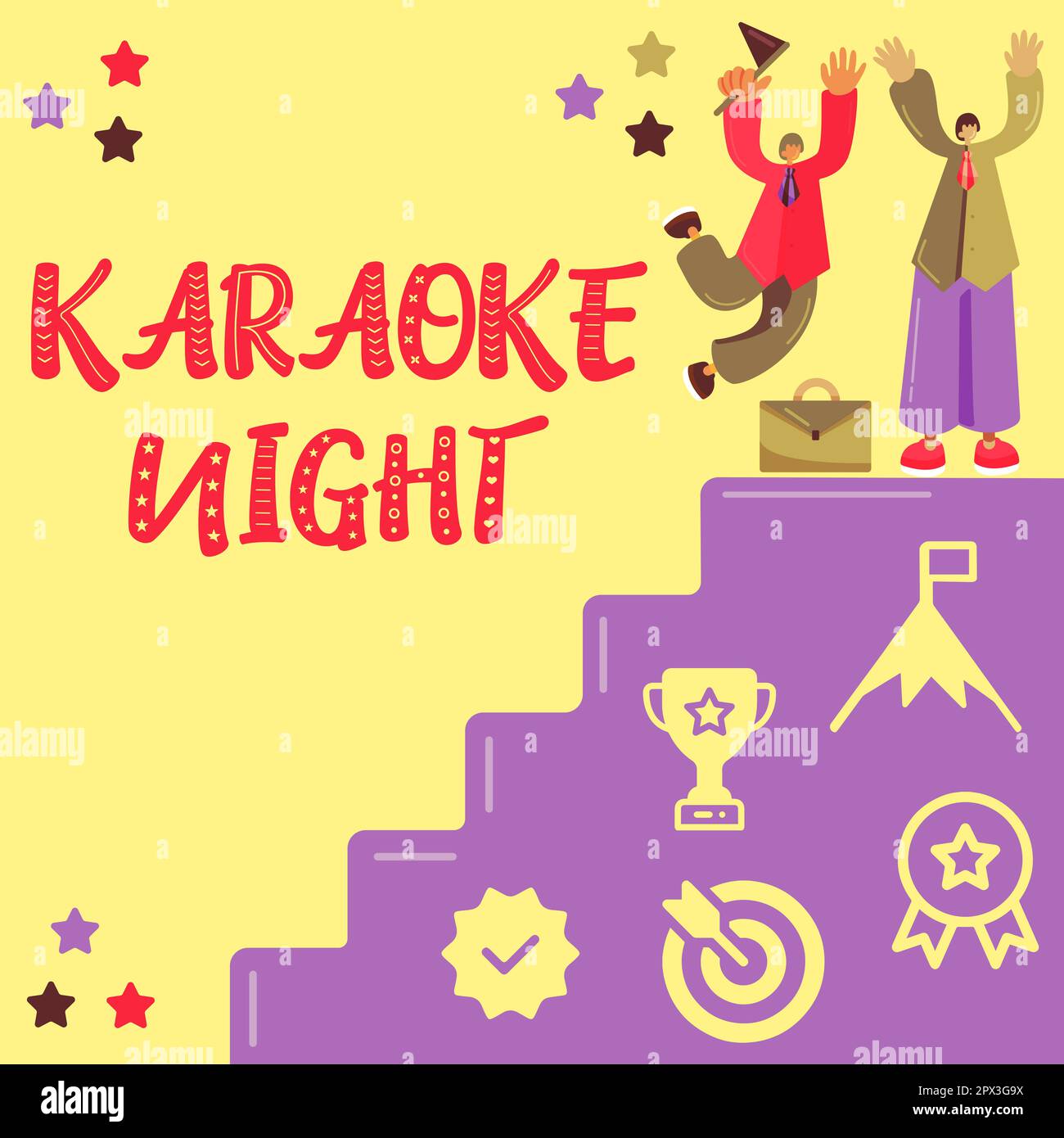 Writing displaying text Karaoke Night, Business showcase Entertainment ...