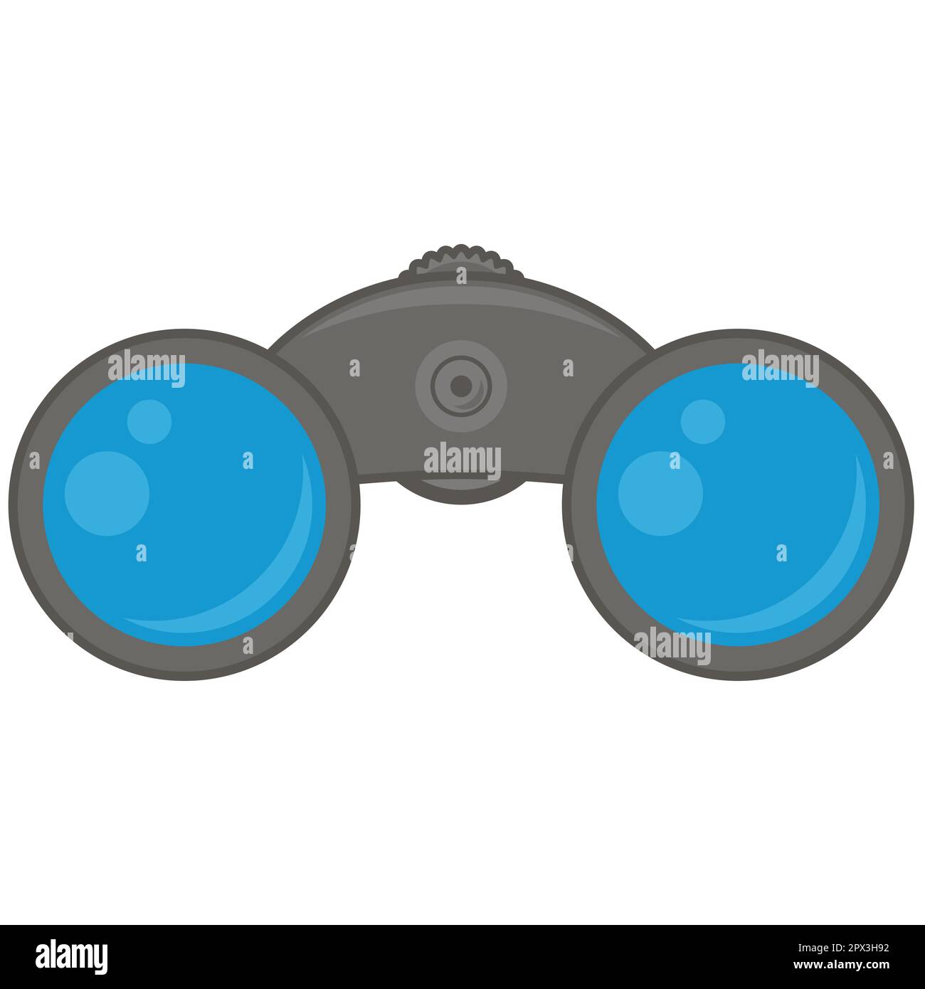 Vector Binoculars Icon Isolated on White Background. Optical Logo Stock ...