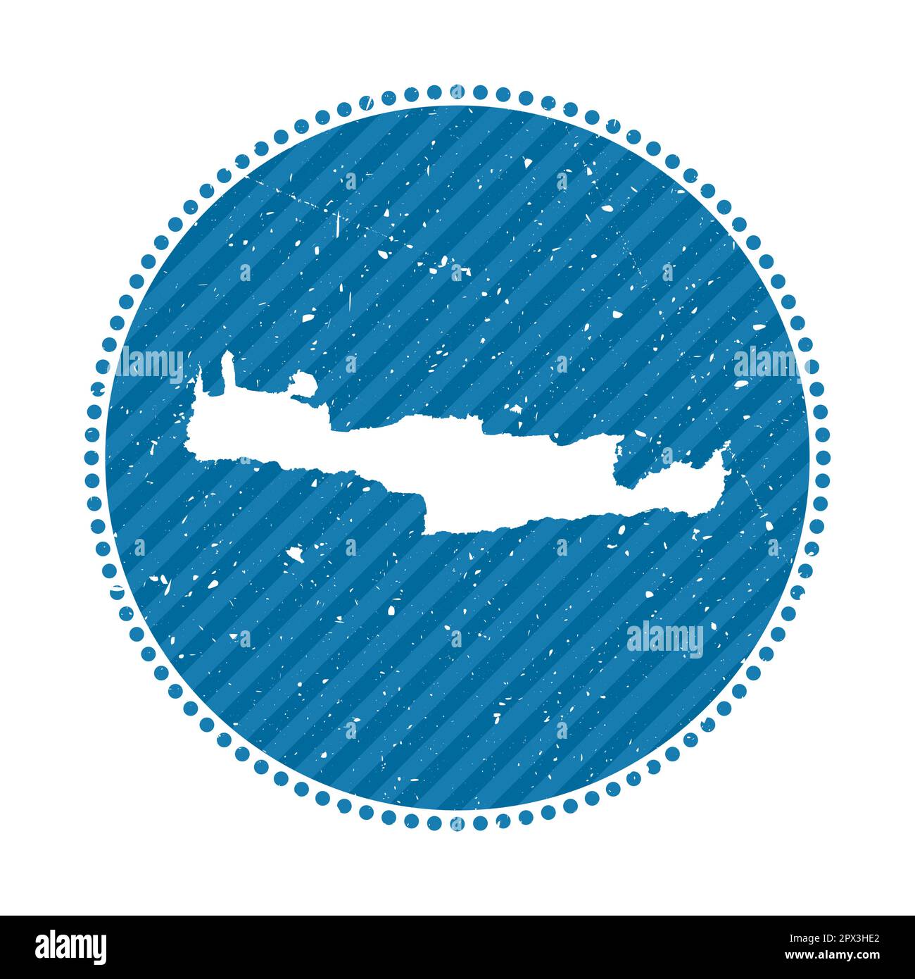 Vintage map of crete Cut Out Stock Images & Pictures - Alamy