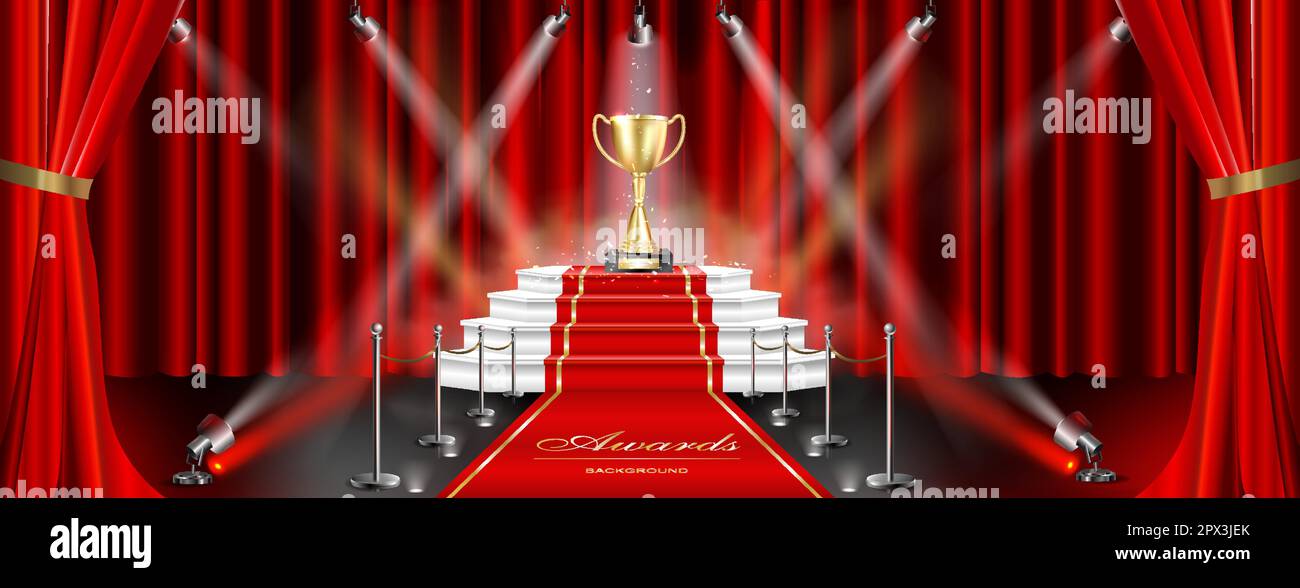 Awards background with golden cup Stock Vector Image & Art - Alamy
