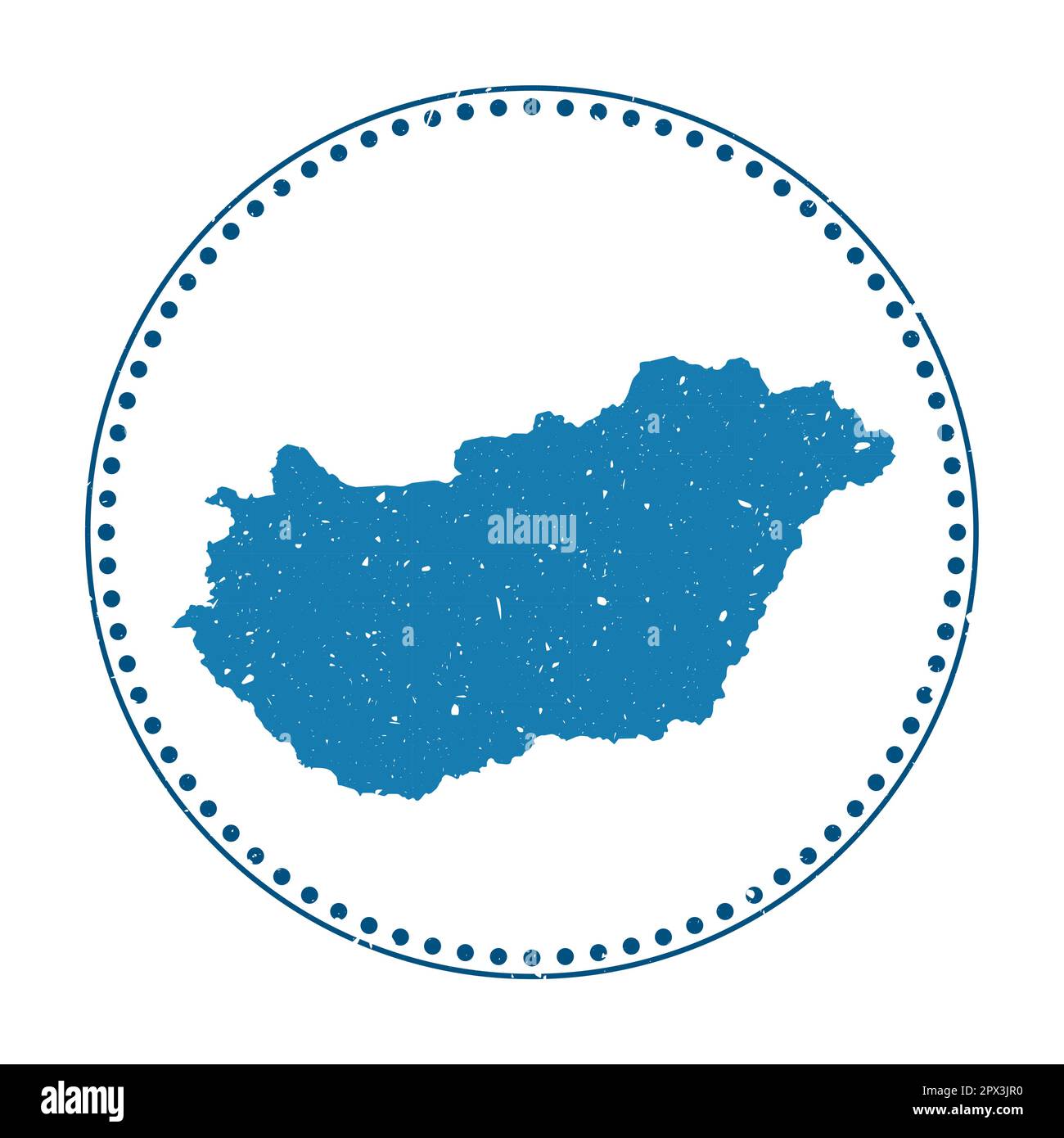 Hungary sticker. Travel rubber stamp with map of country, vector ...