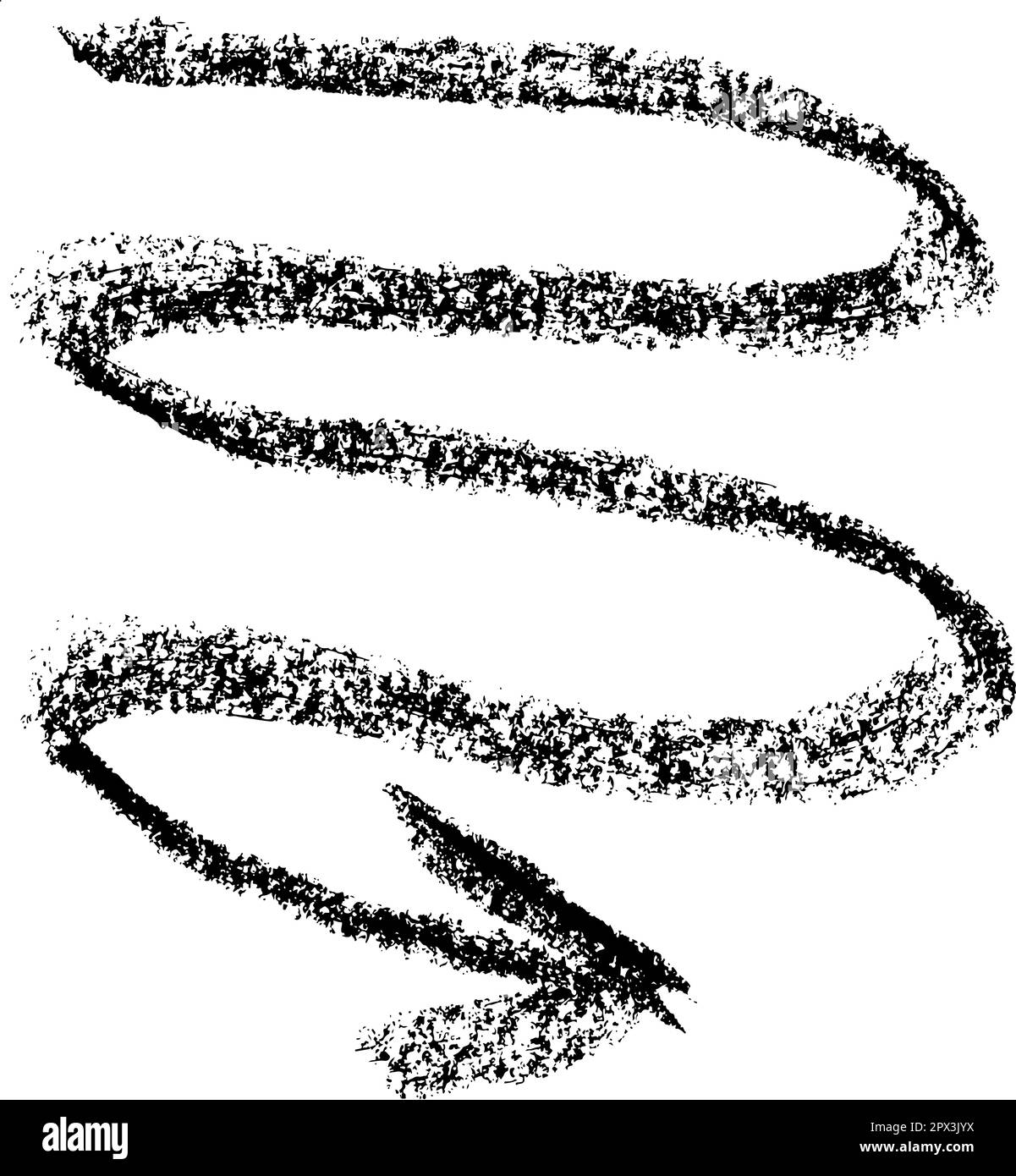 Chalk Texture Wave Arrow Sign Stock Vector Image & Art - Alamy