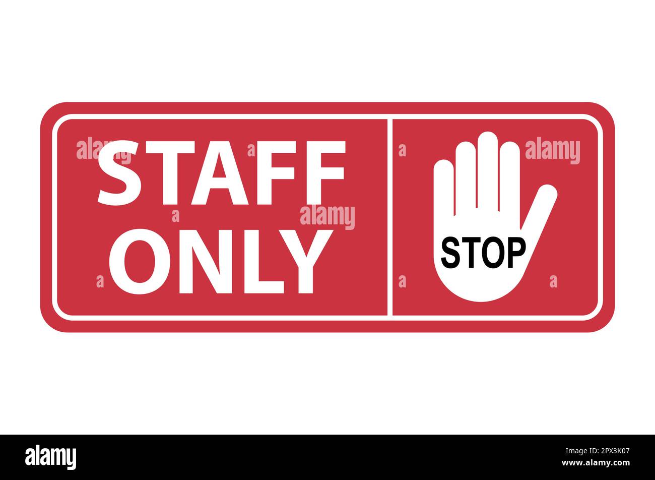 Only staff icon, danger zone symbol, safety entry person sign vector ...