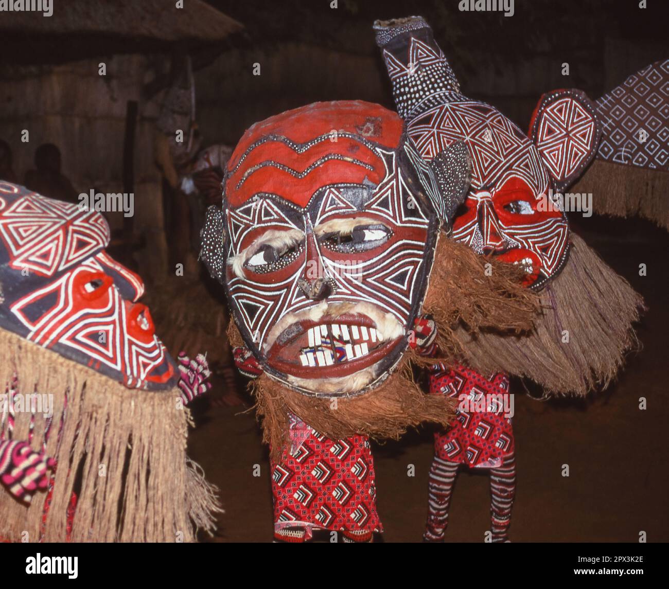VICTORIA FALLS, ZIMBABWE - MAY 1, 2023: Tribal dancers performing at ...