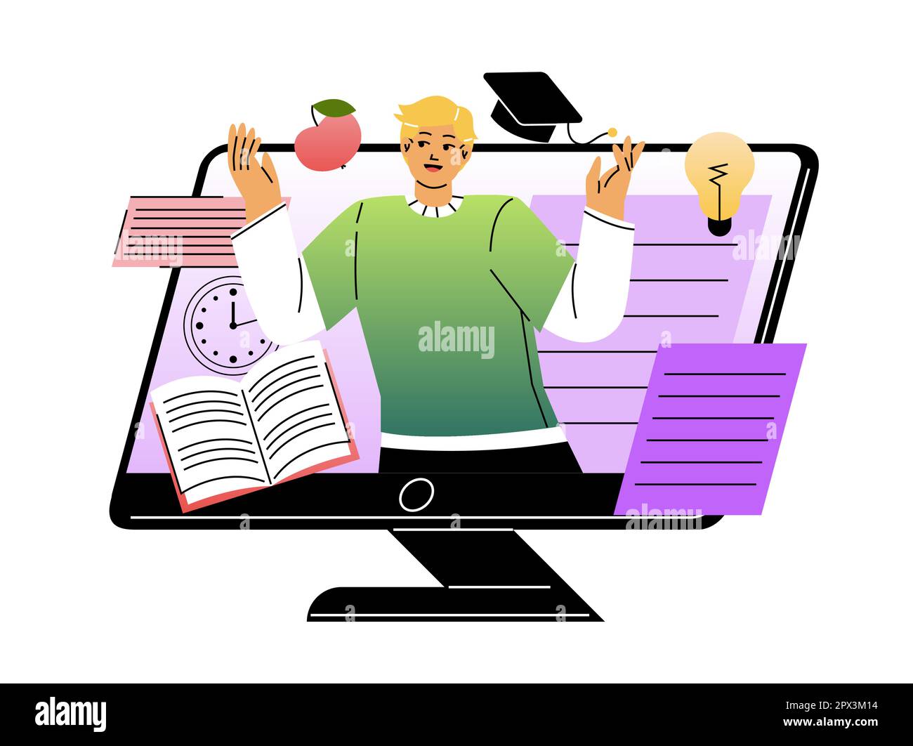 Online course platform Cut Out Stock Images & Pictures - Alamy