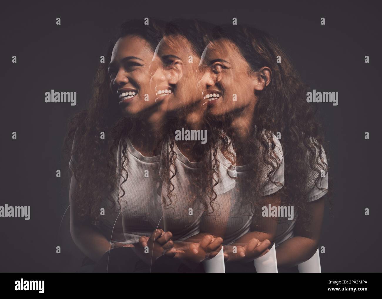 Trauma doesnt have to define you as a person. Studio shot of a young ...