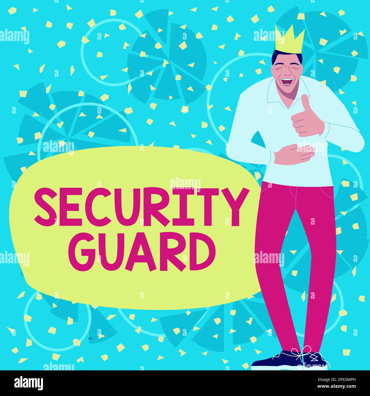 Text Showing Inspiration Security Guard Word Written On Tools Used To Manage Multiple Security