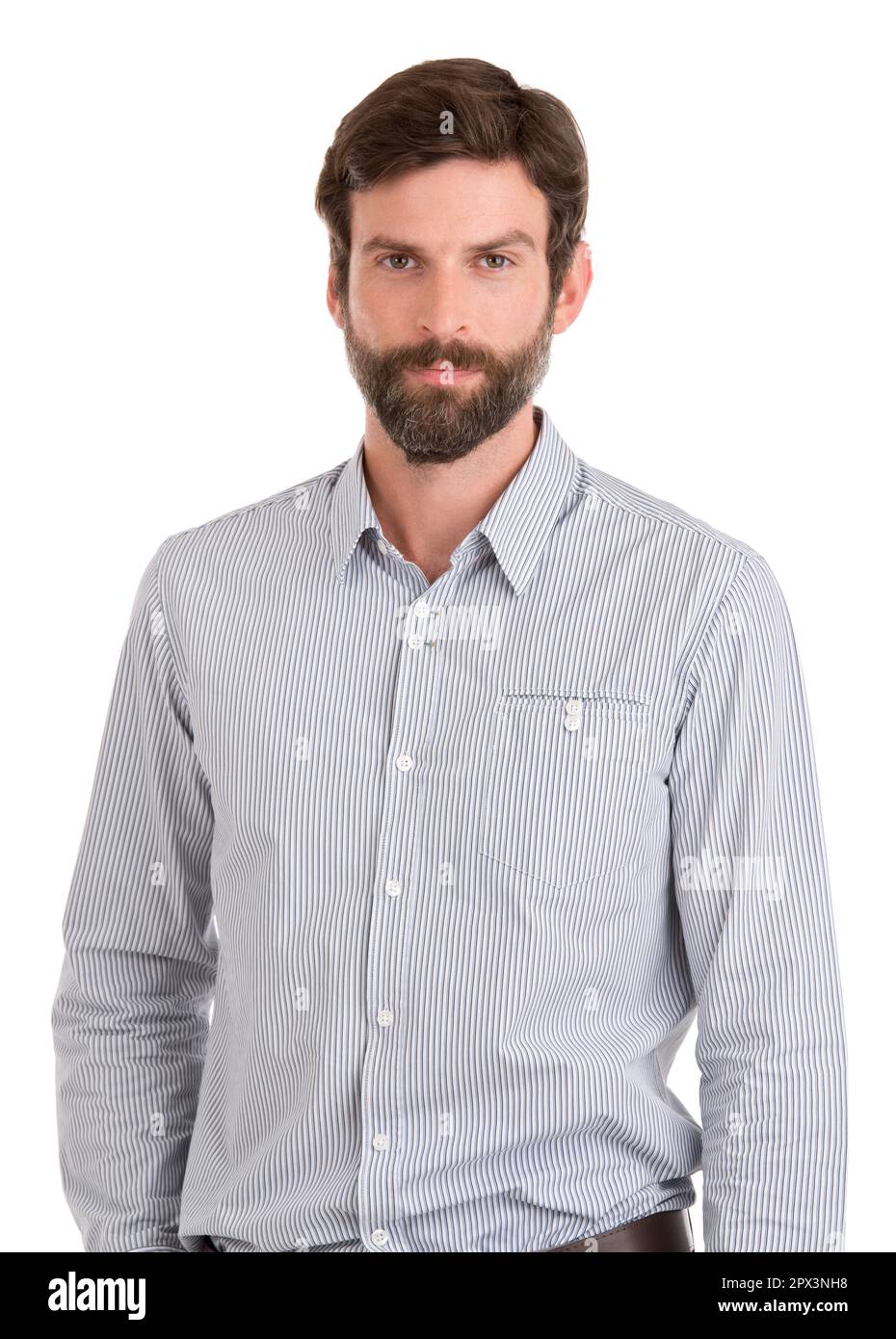 Hes young and rugged. Portrait of a handsome young man isolated on ...