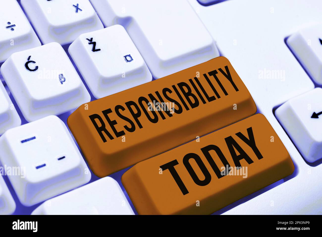 Sign displaying Responsibility, Business idea Having control over ...