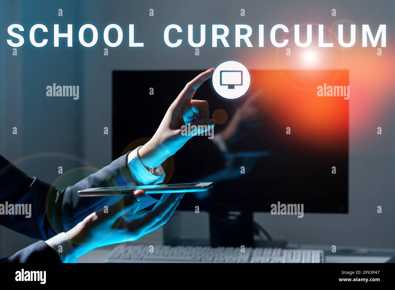 Text showing inspiration School Curriculum, Concept meaning designed to ...