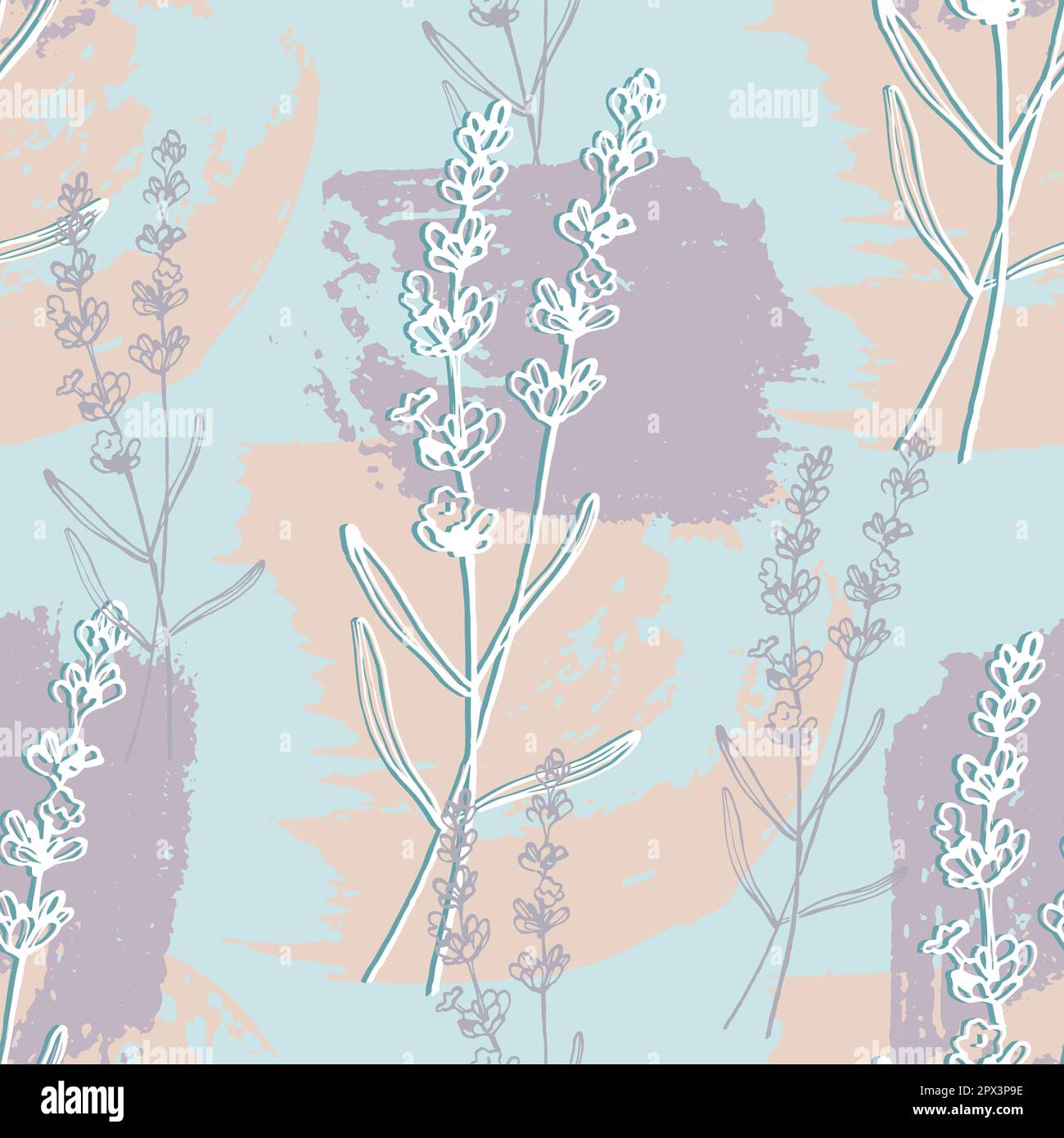 Lavender seamless pattern. Seamless pattern for fabric, paper and other ...