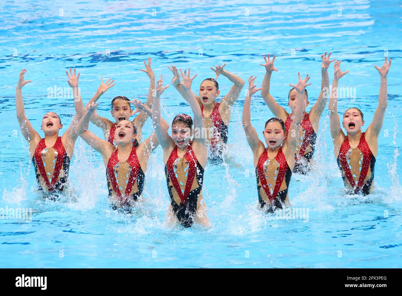Tokyo, Japan. 1st May, 2023. Kyoto-Tohsuikai team group Artistic Swimming : Artistic Swimming ...