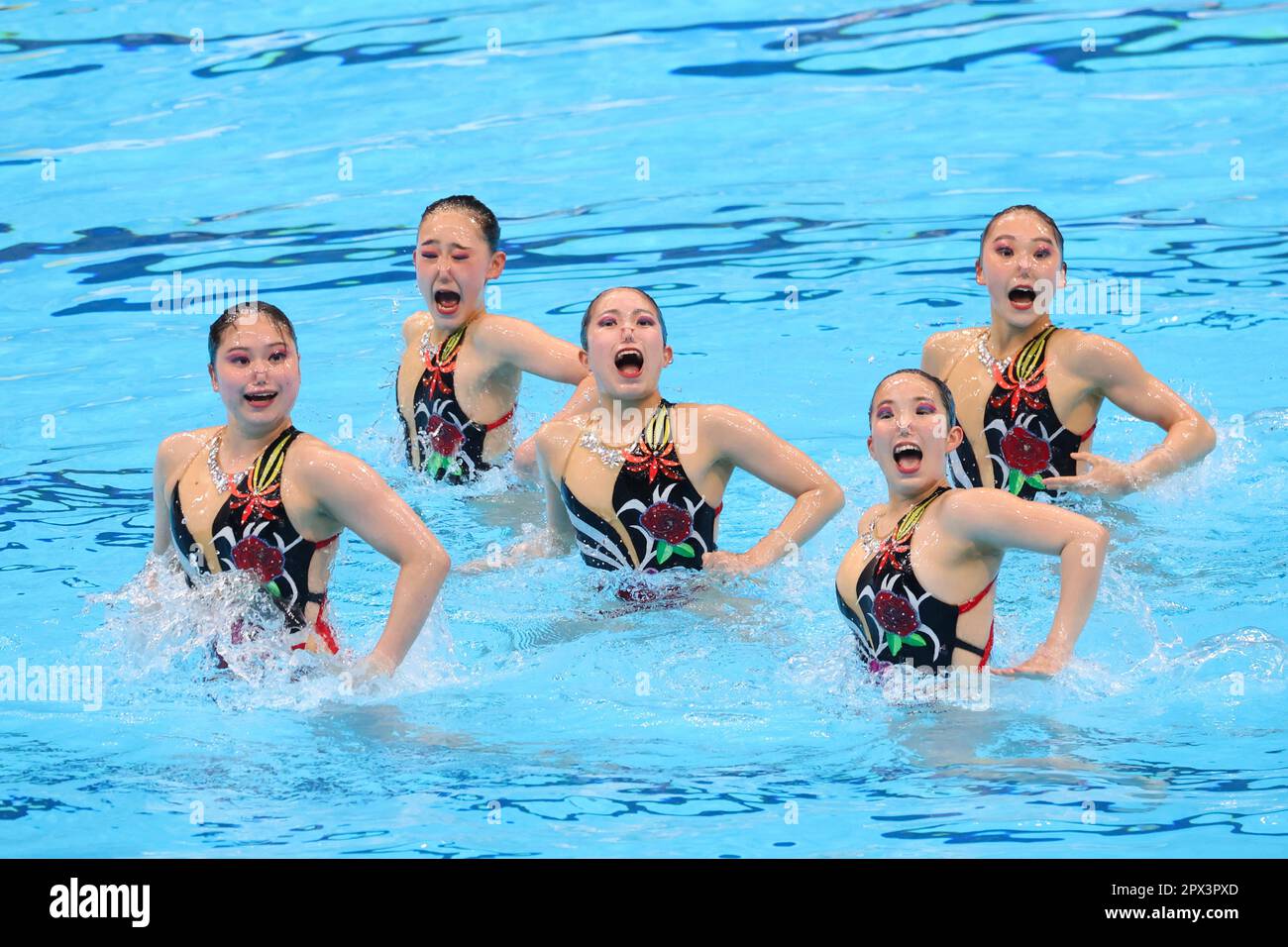 Tokyo, Japan. 1st May, 2023. Toyama swimming palace team group Artistic ...